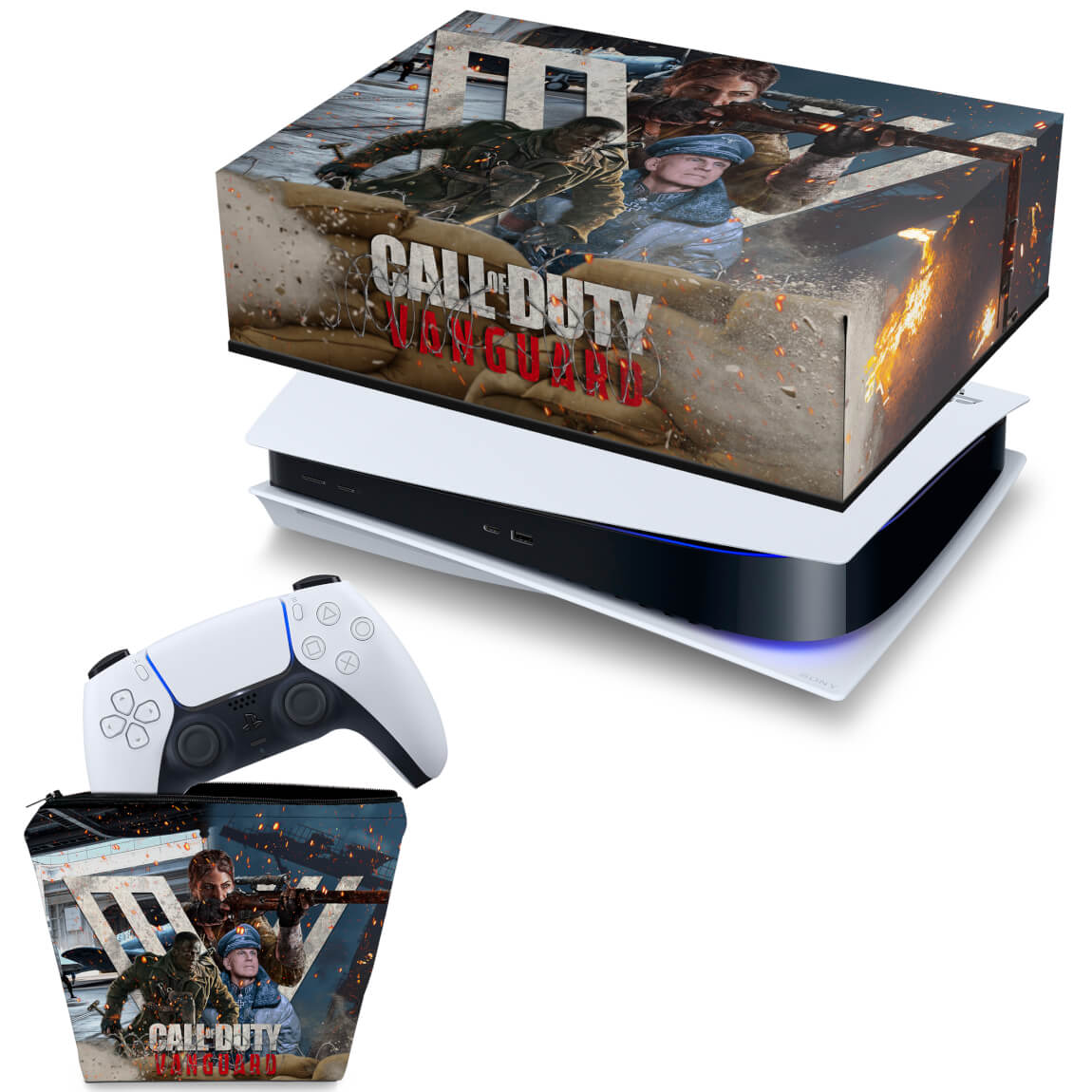 KIT PS5 Fat Horizontal Capa e Case Controle - Call of Duty Vanguard ...