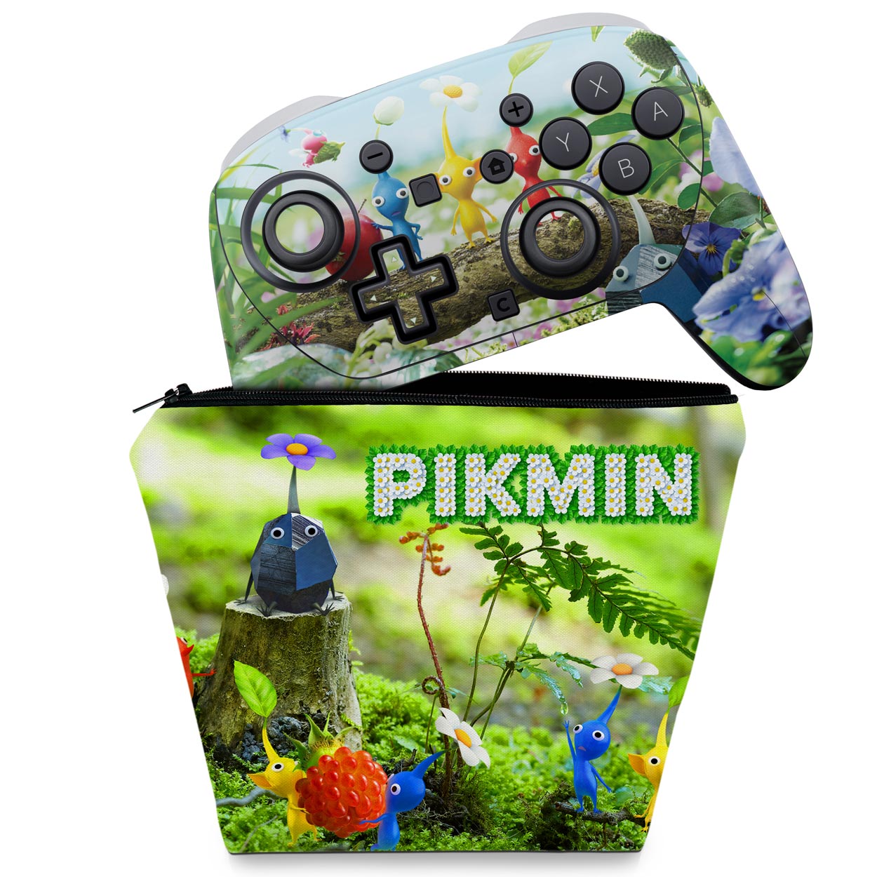 KIT Capa Case e Skin Anti-Rage Nintendo Switch 2 Pro Controle - Pikmin ...